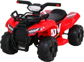 Ramiz Dětská čtyřkolka na baterie Storm červená + motor 25W + MP3 USB + LED