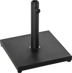 Podstavec na slunečník Outsunny 13 kg, čtvercový držák na slunečníky, hmotnost podstavce, stojan pro slunečníky s průměrem 35/38/48 mm, pro balkon, te