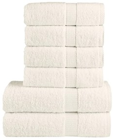 6dílná sada ručníků Premium SOLUND krémová 600 g/m² 137567