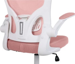Dětská otočná židle Neoseat LEXI — látka, růžová