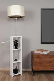 Stojací lampa AYD 140 cm ecru-bílá