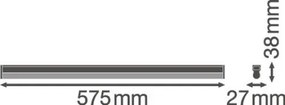 LED svítidlo LEDVANCE Linear Compact Batten 600mm 10W/4000K neutrální bílá