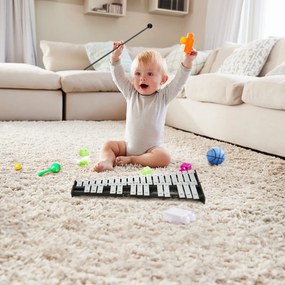 Costway 32 Tónová xylofonová zvonkohra s nastavitelným stojanem a paličkami