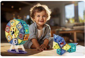 Magnetické bloky s kolotočem RK-769 Ricokids