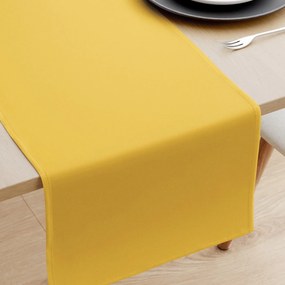 Goldea běhoun na stůl 100% bavlněné plátno - medově žlutý 35x160 cm