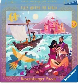 RAVENSBURGER Puzzle Momotaro - Chlapec z broskve / 64 dílků / od 5 let