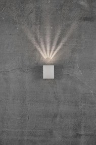 NOR 49711001 Venkovní nástěnné svítidlo Canto Kubi 2 2x6W LED bílá čirá - NORDLUX