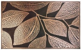 B-line, Rohožka guma Listy - na ven i na doma, 45x75, černá