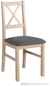 dřevěná čalouněná jídelní židle z masivu Nilo 10 drewmi