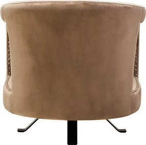 Světle hnědé otočné sametové křeslo Hestia – Premier Housewares