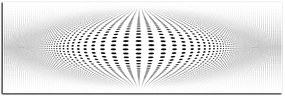 Obraz na plátně - Abstraktní geometrická sfera - panoráma 5218A (105x35 cm)
