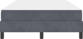 Postel s boxspringem s matrací Tmavě šedá 120 x 200 cm textil 3398684