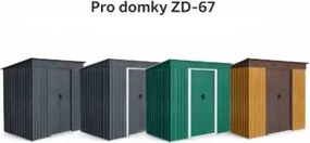 Základna BBSH-ZD67 pro zahradní domek BestBerg ZD-67 / 122 x 196 cm / ocel / stříbrná