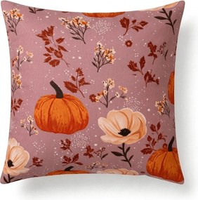 Povlak na polštář z mikrovlákna PUMPKINS ROSAVIE 45x45 cm, starorůžový