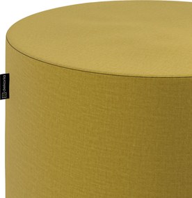 Sedák Barrel- válec pevný barva žlutá látka sametová
