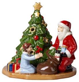 Vánoční svícen CHRISTMAS TOYS Santa u stromečku