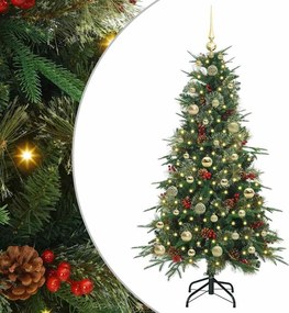 Umělý Skládací Vánoční Strom s stojanem Zelená 150 cm PE a PVC 3397410