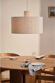 Béžové lněné závěsné svítidlo ø 60 cm Alina – Jotex