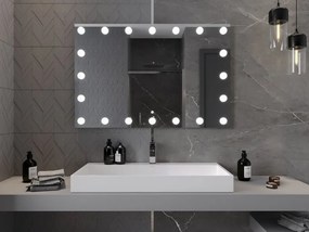 Mexen Dona osvětlené koupelnové zrcadlo 120 x 80 cm, LED 6000K, anti-pára - 9818-120-080-611-00