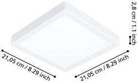 Eglo 900104 - LED Stmívatelné koupelnové svítidlo FUEVA-Z  LED/16,5W/230V IP44