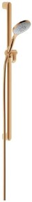 Keuco Edition 400 - Set sprchové hlavice, tyče a hadice, 3 proudy, kartáčovaný bronz 51587030000