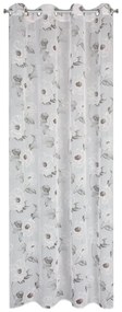 ZÁCLONA NA KROUŽCÍCH BESSY 140X250 CM VZOROVANÁ