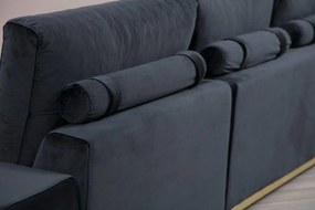 Designová sedačka Dashania 320 cm černá