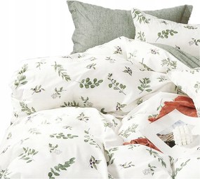 Povlečení bavlněné Přírodní 160x200 100% Bavlna Nové Vzory Listy Květiny