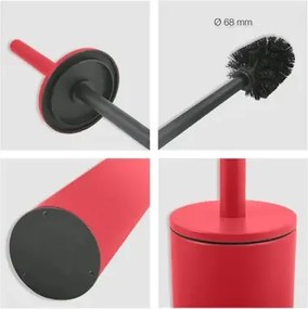 Spirella AKIRA WC štětka matná červená / ocel