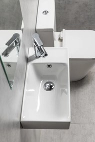 Sapho NUALI keramické umyvadlo 50 x 25 cm pravé bílá TU0122