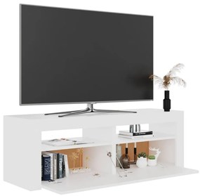 vidaXL TV skříňka s LED osvětlením bílá 120 x 35 x 40 cm