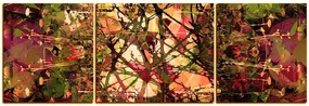 Obraz na plátně - Květinové grungy pozadí - panoráma 5108FC (150x50 cm)