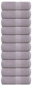 Ručníky pro hosty FROGN 10 ks šedé 30x50 cm 360 g/m² 136829