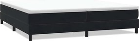 Postel Box Spring bez matrace černá 200x210 cm samet 3315845