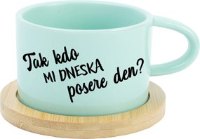 TAK KDO MI DNESKA POSERE DEN? - mint hrníček makronka 200 ml