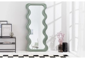 Massive home | Zrcadlo Waves 160 cm šedo-zelená