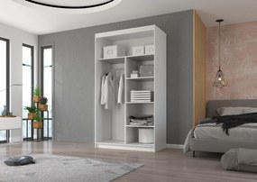 ADRK Furniture Posuvná skříň se zrcadlem ESTI 120