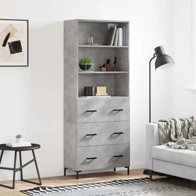 vidaXL Skříň highboard 69,5 x 34 x 180 cm kompozitní dřevo [3189382] Barva: Betonová šedá