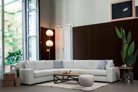Designová rohová sedačka Bellona 322 cm béžová - levá