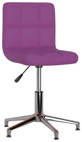 Petromila Swivel Dining Chair Purple Faux Leather (334403)