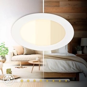 BRI 3945036 Fungo vestavné bodové svítidlo 100mm 3ks sada - 7W, 700lm, LED, stmívatelné, IP65, bílé - BRILONER