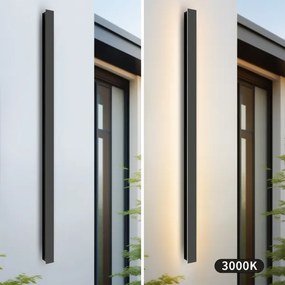 Brilagi - LED Venkovní nástěnné svítidlo LINEAR LED/32W/230V 3000K IP65 černá