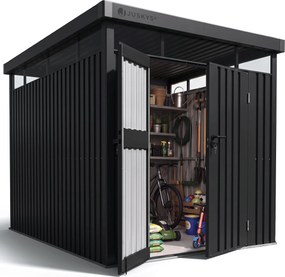 Juskys Kovový zahradní domek Luzern Barva: antracitová, Velikost: 5,2 m²