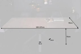 Jídelní stůl Eternity keramický betonový vzhled 180-225cm / 41091