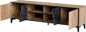 TV stolek OVO 180 cm šedý beton/dub antický