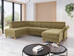 XXXLutz SEDACÍ SOUPRAVA, textil, olivově zelená Sit & More - Sedací soupravy - 00014402577D