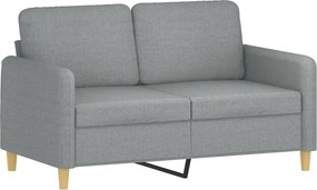 3dílná sedací souprava s poduškami světle šedá textil 3202094