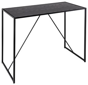 Designový barový stůl Maille 120 cm černý jasan