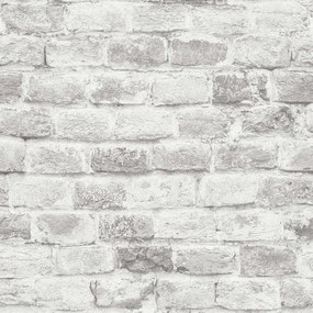 Vliesová tapeta přírodní kámen, cihly, bílá, šedá, 388144 / Tapety na zeď 38814-4 Bricks &amp; Stones (0,53 x 10,05 m) A.S.Création