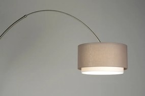 Stojací oblouková lampa Adamo Soffito Taupe